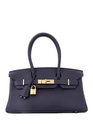Hermès 29 Shoulder Birkin Bag Evercolor Gray