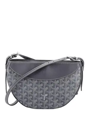 Goyard Hirondelle Shoulder Bag Coated Canvas And Leather Gray