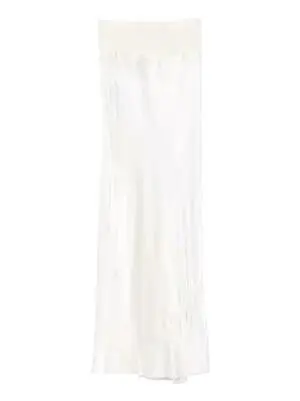 Rick Owens Gathered Midi Skirt - Neutrals