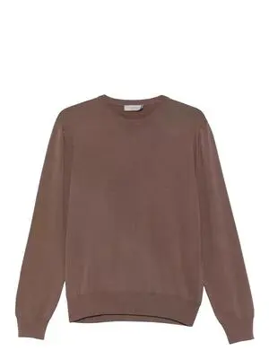 Canali Crew-neck Sweater - Brown