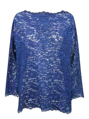 GIANLUCA CAPANNOLO Lace Top Blue