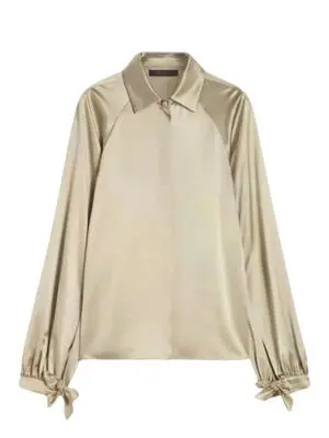 Max Mara Alare Long-sleeve Shirt - Neutrals