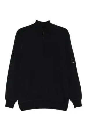 C.P. COMPANY Half-zip Polo Shirt - Blue