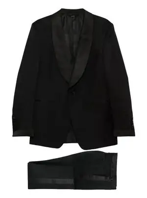 TOM FORD Shawl-collar Dinner Suit - Black
