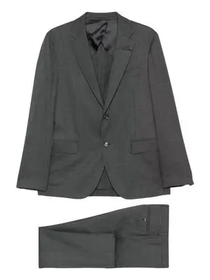 LARDINI Button-fastening Suit - Grey