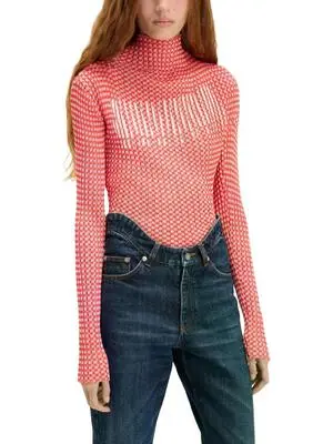 JEAN PAUL GAULTIER Gingham-Pattern Asymmetric Top