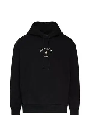 MAISON MARGIELA Logo-print Hoodie - Black
