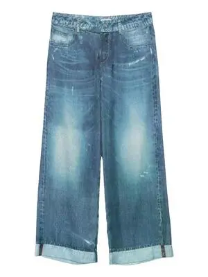 Liu Jo Printed Trousers - Blue