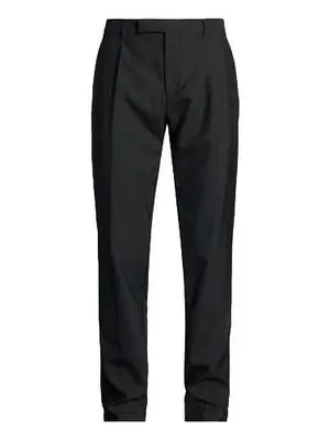 LARDINI Tailored Pinstriped Pants - Black