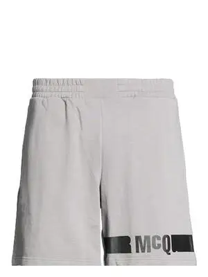 Alexander McQueen Cotton French Terry Shorts - Grey