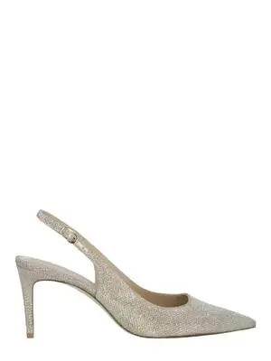 STUART WEITZMAN Pointed-toe Slingback Pumps - Silver