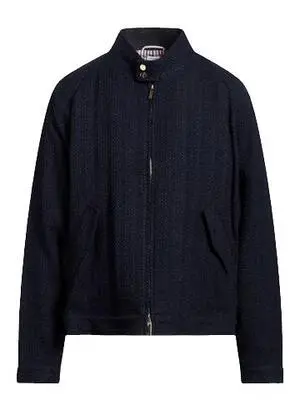Thom Browne Jacket In Tweed - Navy