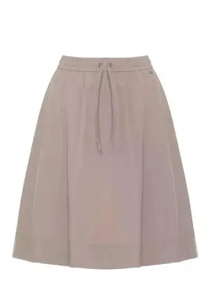 Herno A-line Midi Skirt With Drawstring - Neutrals