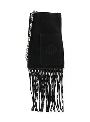 Maje Cross-body Bag In Cowhide - Black