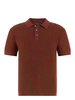 Boggi Milano Button-up Polo Shirt - Orange