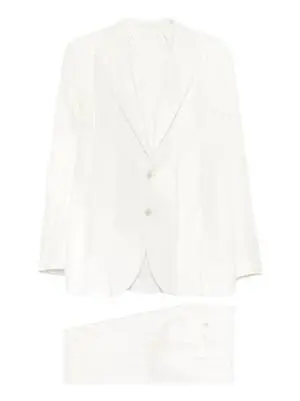 Eleventy Pinstripe-pattern Suit - Neutrals