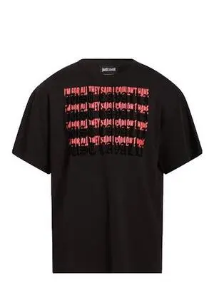 Just Cavalli T-shirt Size Cotton - Black