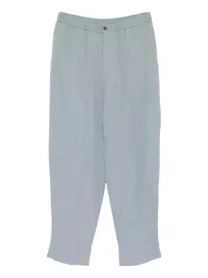 Giorgio Armani Elasticated-waistband Trousers - Blue