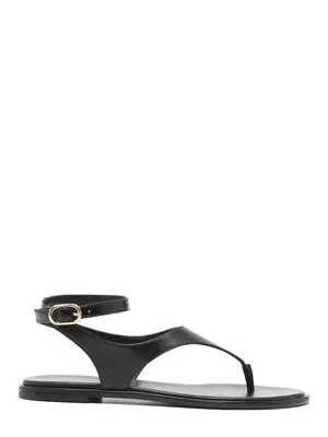 STUART WEITZMAN Marley Flat Sandals Black