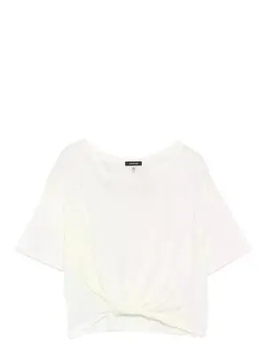 R13 Knot V-Neck T-Shirt Neutrals