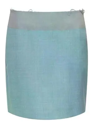 MAISON MARGIELA Two-tone Mini Skirt - Blue