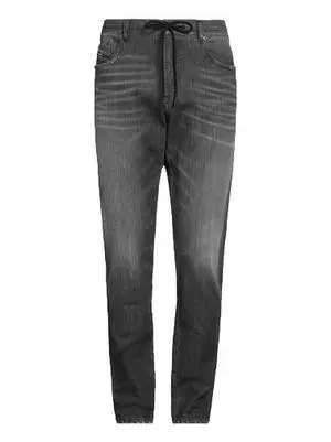 DIESEL® Tapered Jeans With Drawstring Waist Black