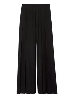 Claudie Pierlot Pleated Palazzo Pants - Black