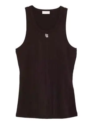 Liu Jo Ribbed Logo Tank Top - Brown