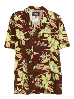 Deus Ex Machina Broadus Floral Shirt - Brown