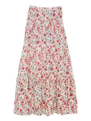 Antik Batik Annie Floral Maxi Skirt - Neutrals