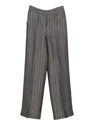 VIA MASINI 80 Striped Trousers - Blue