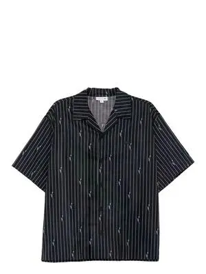 Lacoste Striped Twill Shirt - Blue