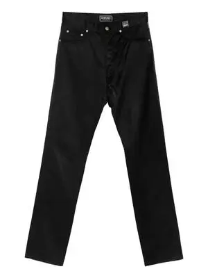 Versace 1990s Belt Loops Trousers - Black
