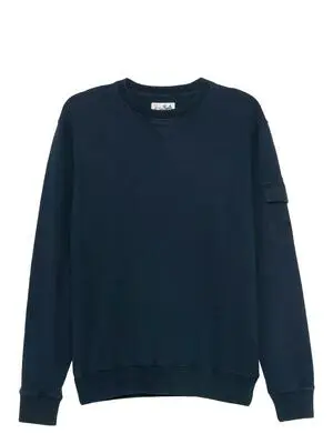 MC2 SAINT BARTH Chester Crew-neck Pocket Sweater - Blue