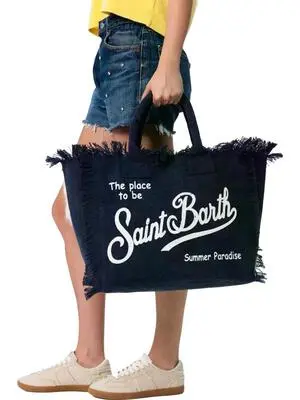 MC2 SAINT BARTH Vanity Tote Bag - Blue