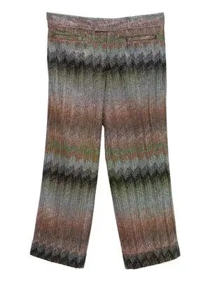 Missoni Zig-Zag Cropped Trousers Silver