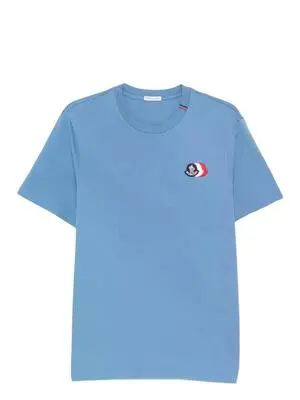 Moncler Logo-patch T-shirt - Blue