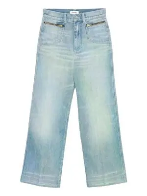 Sandro High-waisted Straight-leg Jeans - Blue