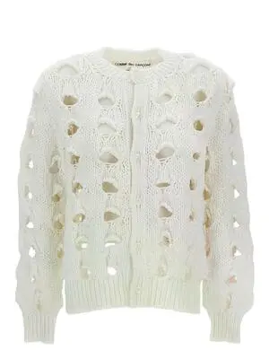 Comme Des Garçons Buttoned Cardigan - Blue