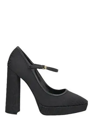Moschino Jacquard Mary Jane Pumps - Midnight Blue