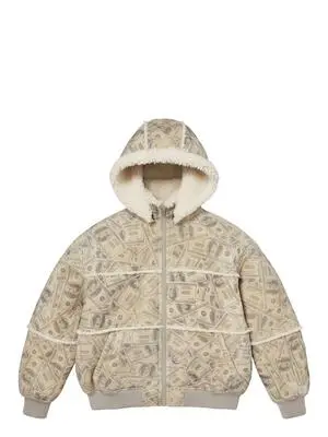Supreme X Mm6 Maison Margiela Hooded Shearling Bomber Jacket - Green
