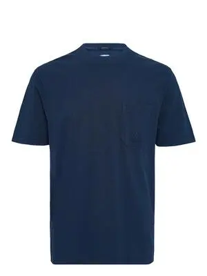 C.P. COMPANY 24/1 Piquet Pigment Dyed Short-sleeve T-shirt - Blue