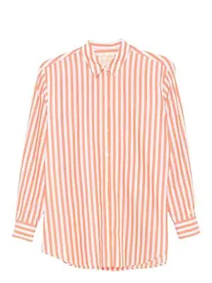 MC2 SAINT BARTH Brigitte Striped Shirt - Orange