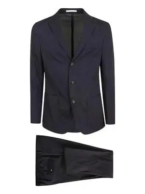 Eleventy Buttoned Suit - Blue