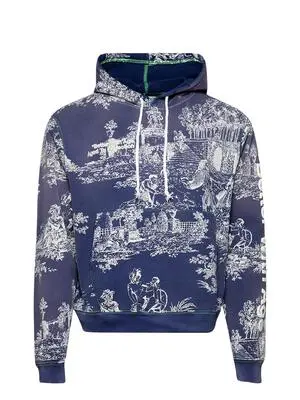*BETTER WITH AGE Teresa Printed Hoodie - Blue