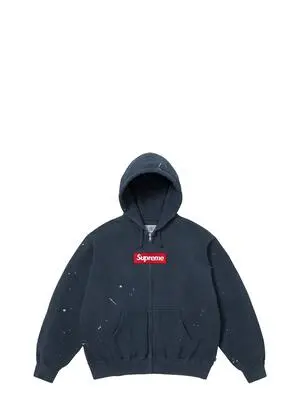 Supreme X Mm6 Maison Margiela Foil Box Logo Hoodie - Black