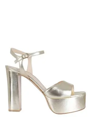 Roberto Festa Platform High Heel Sandals - Silver