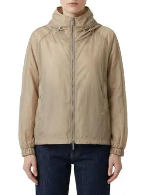 MOORER Polyester Windbreaker Jacket - Beige
