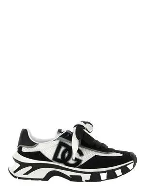 Dolce & Gabbana Dg Country Road Suede And Mesh Sneakers - White 2