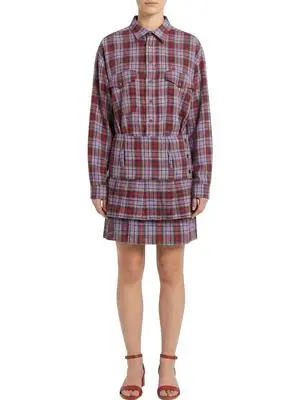 VIVIENNE WESTWOOD Plaid Shirt Dress - Multicolor